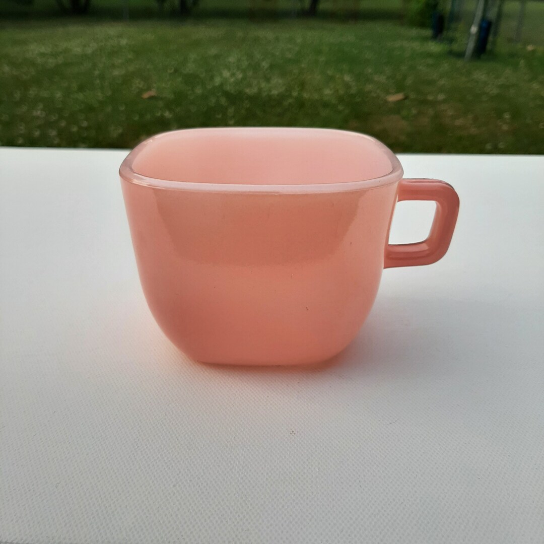 Vintage 1960s Lipton Pink Glasbake Mug - Etsy