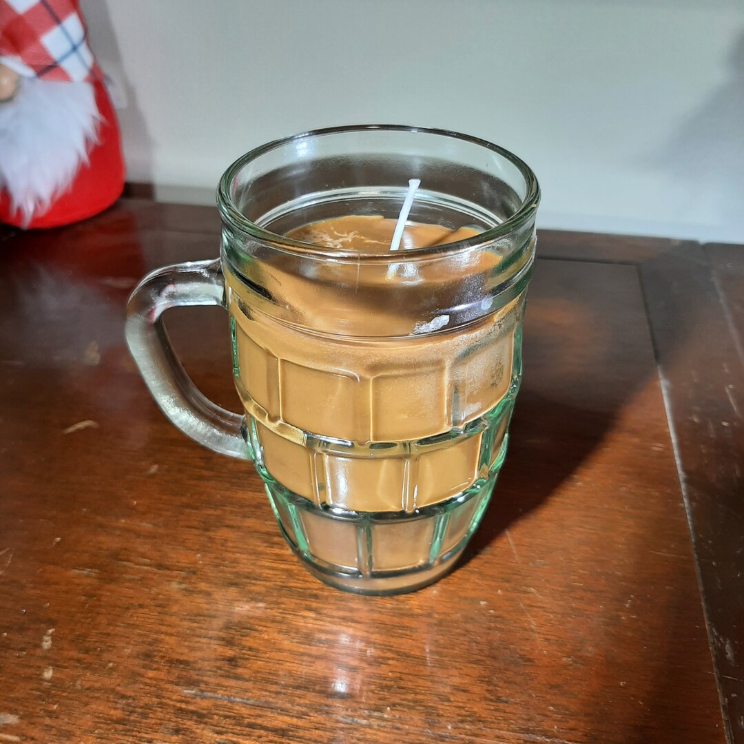 7oz Root Beer Soy Candle in Vintage Soda Glass Mug - Etsy