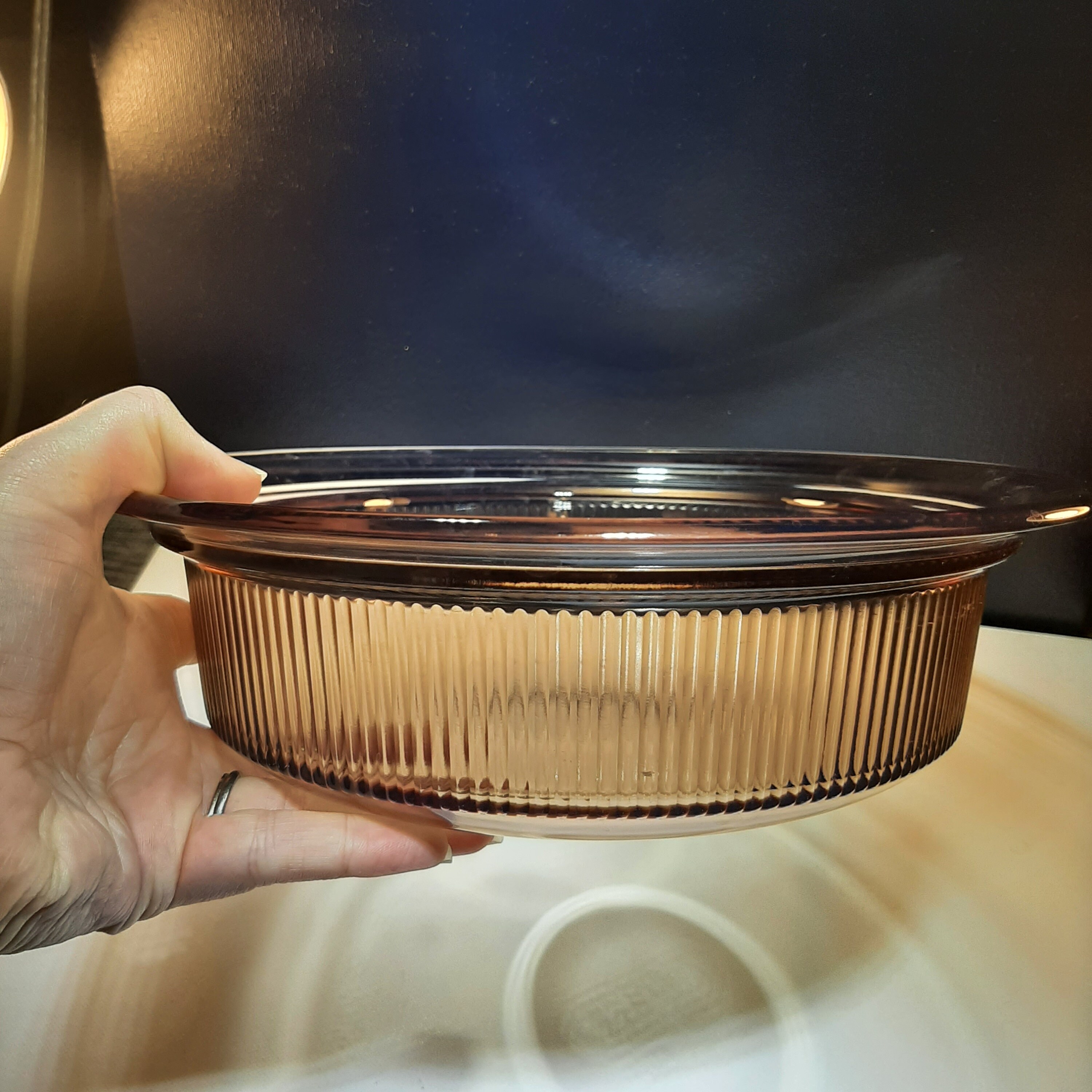 Vintage 1980s Visions Corning USA -- V-32-B -- 1.5 Quart Casserole Dish ...