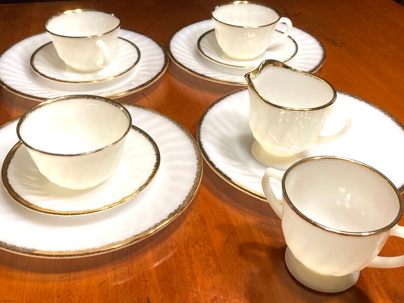 Vintage Fire King Glassware Set - Etsy