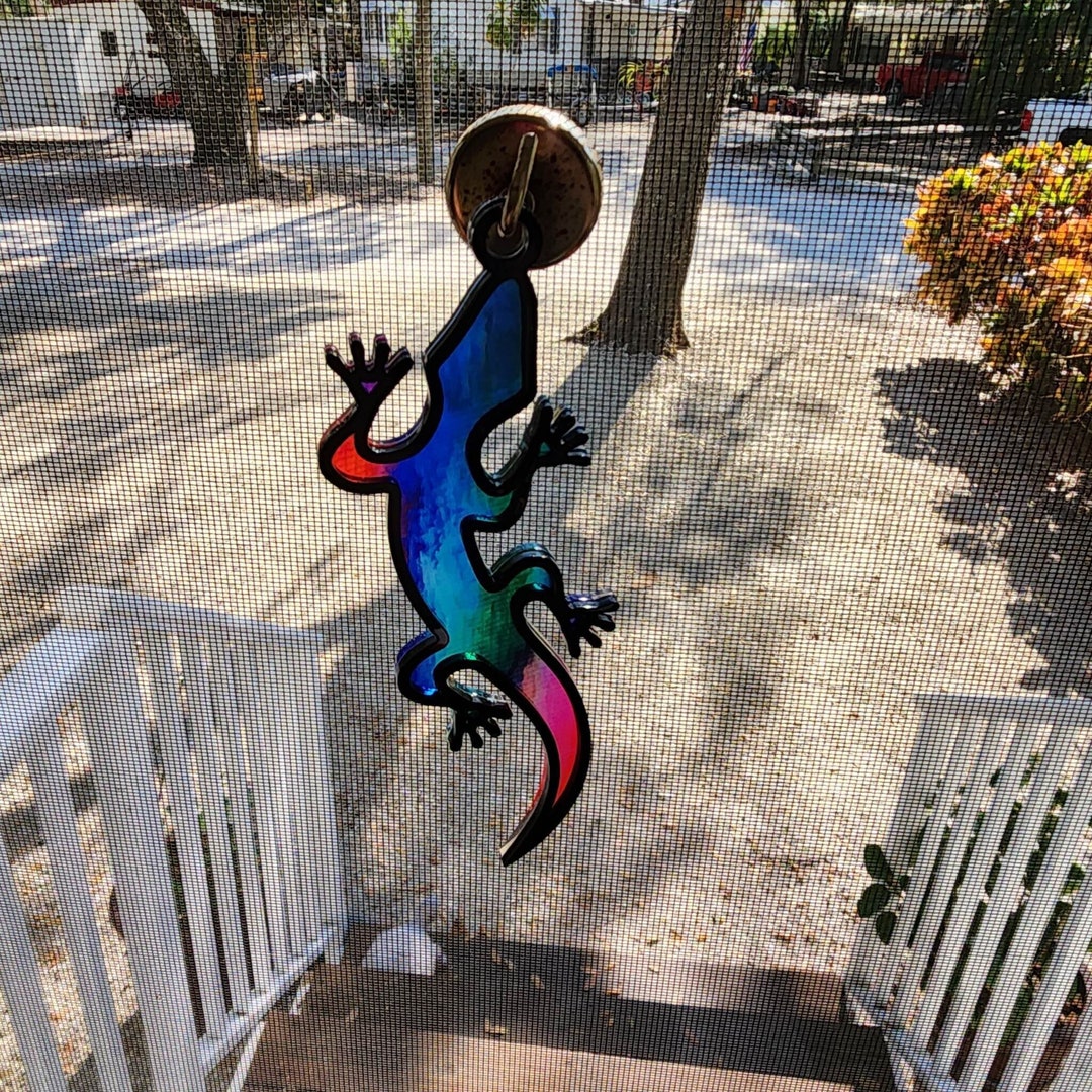 Acrylic Lizard Gecko Suncatcher - Etsy