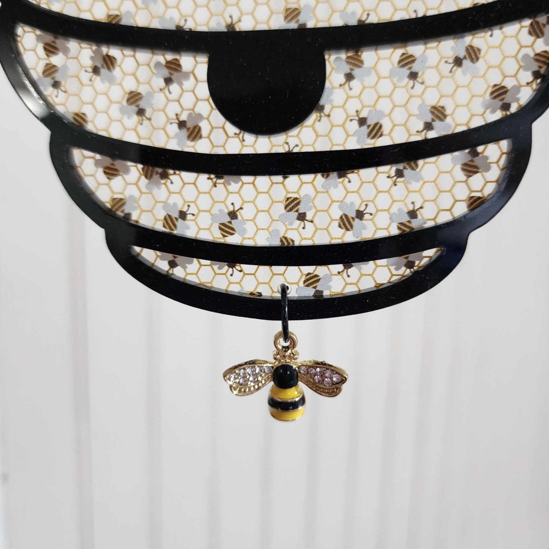 Acrylic Bee Hive Suncatcher WITH BEE - Etsy