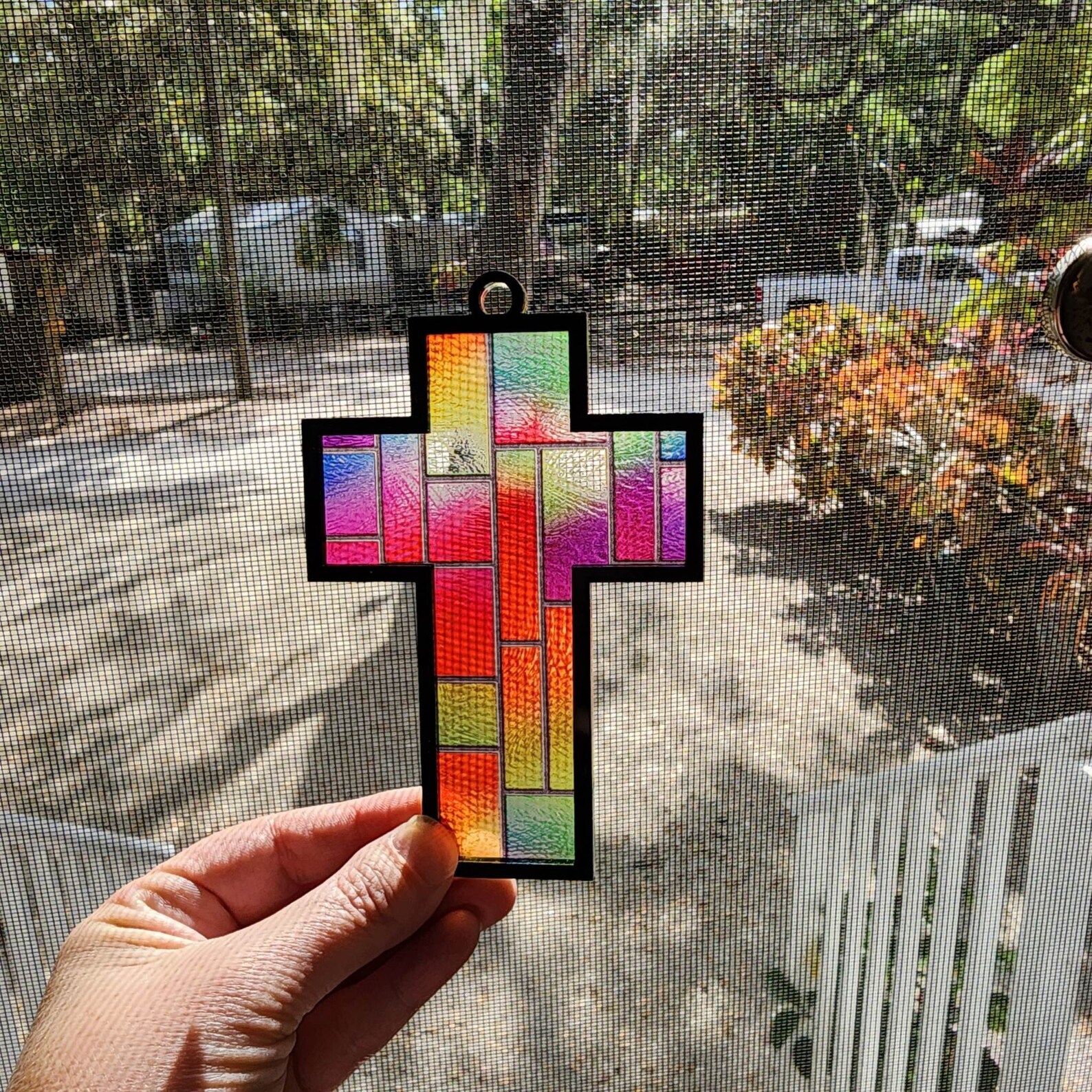 Acrylic Cross Suncatcher - Etsy