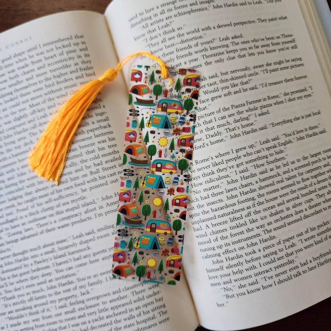 Happy Camper Bookmark - Etsy