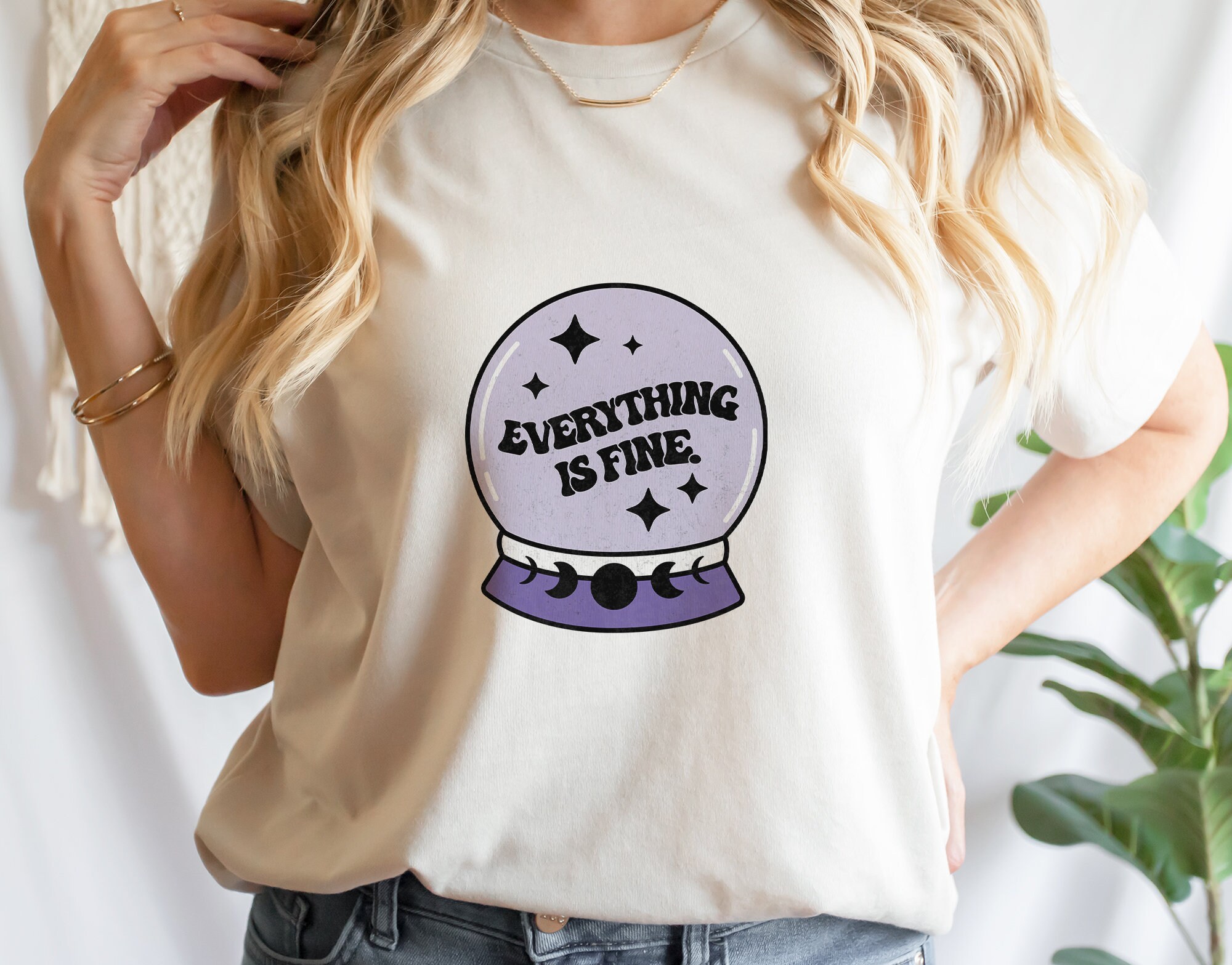 Crystal Ball With Moon Phases Svg, Witchy Cute Fortune Teller Png ...