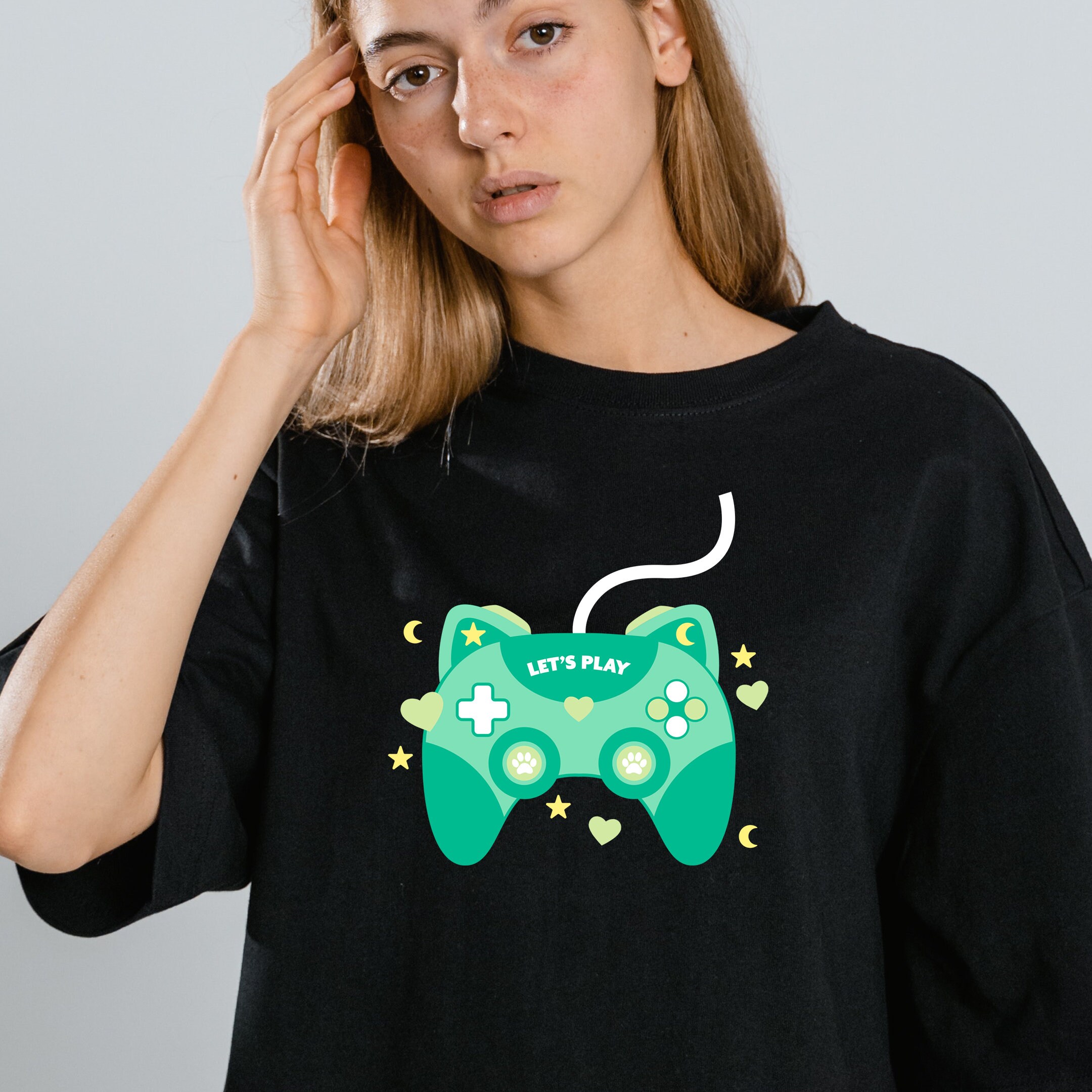 Kawaii Cat Controller Streamer Svg Gamer Birthday Theme Cute - Etsy