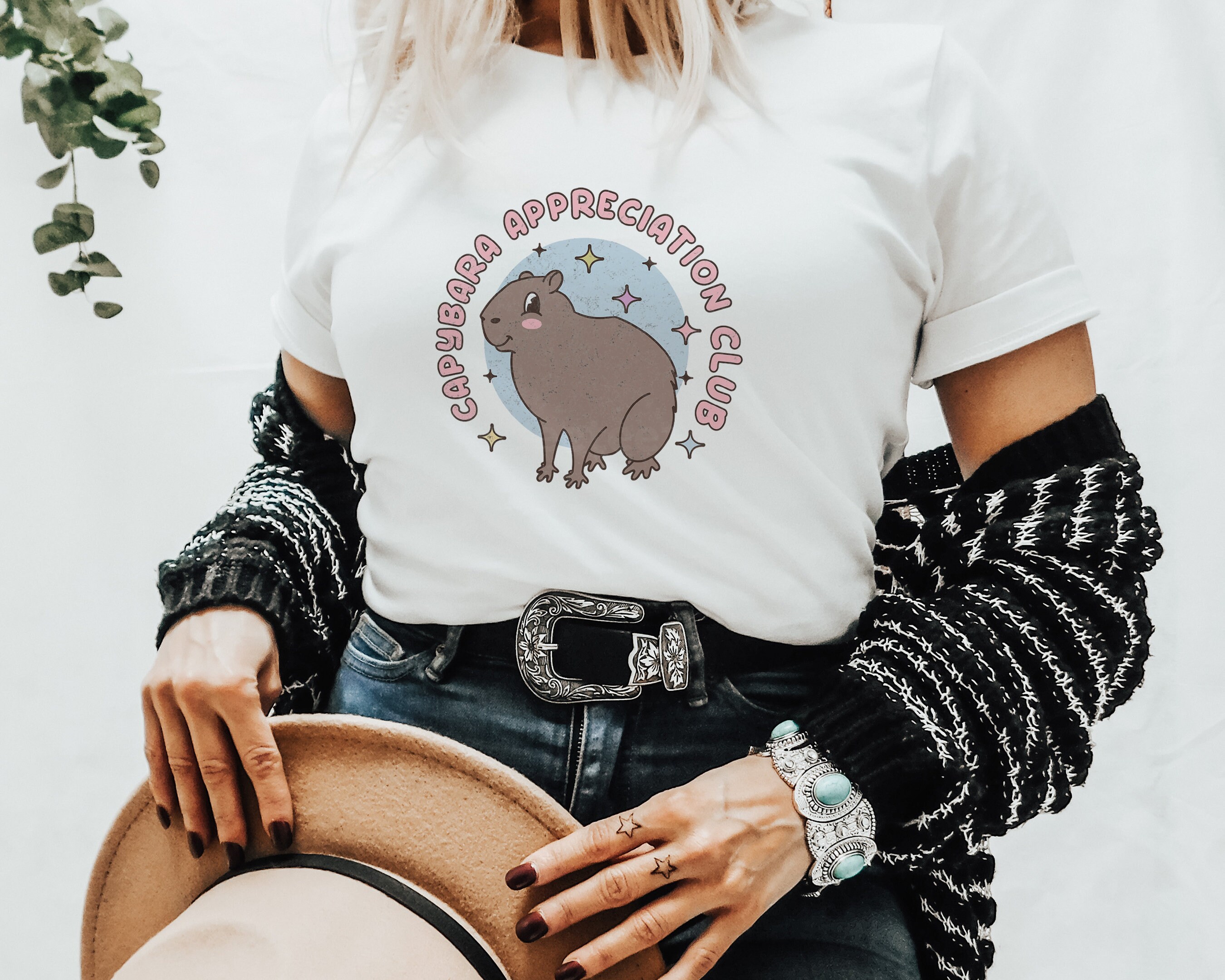 Kawaii Capybara Fan Club SVG, Cute Animal Shirt Design, Birthday Gift ...