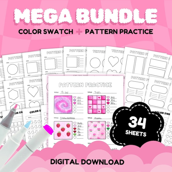 Coloring Pattern Blending - Etsy