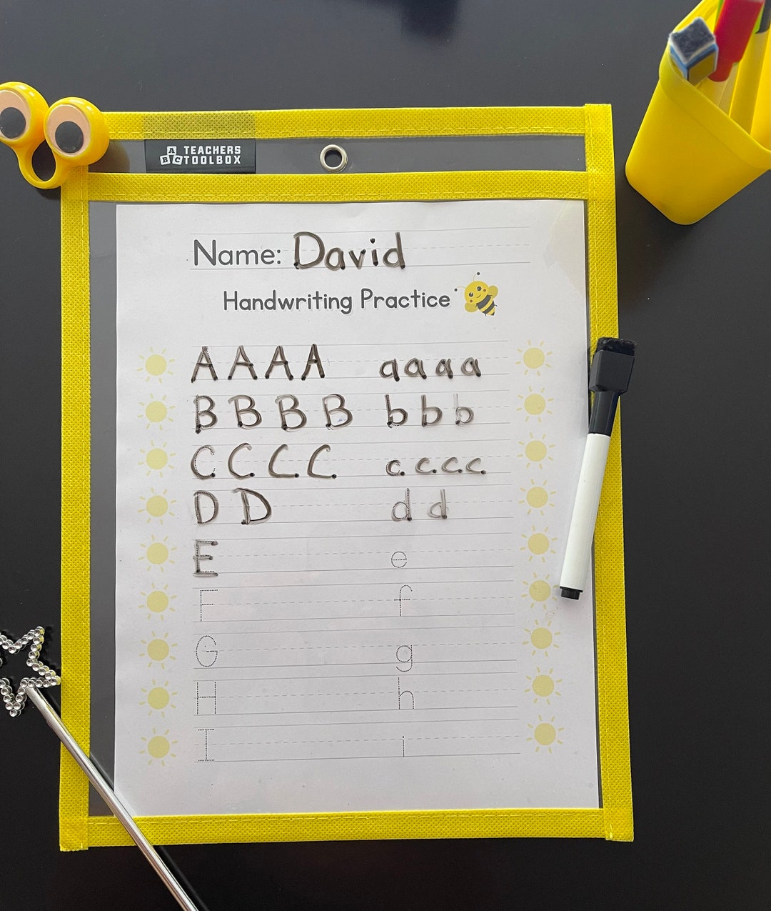 Summertime Alphabet Tracing and Practice Writing Worksheets Uppercase ...