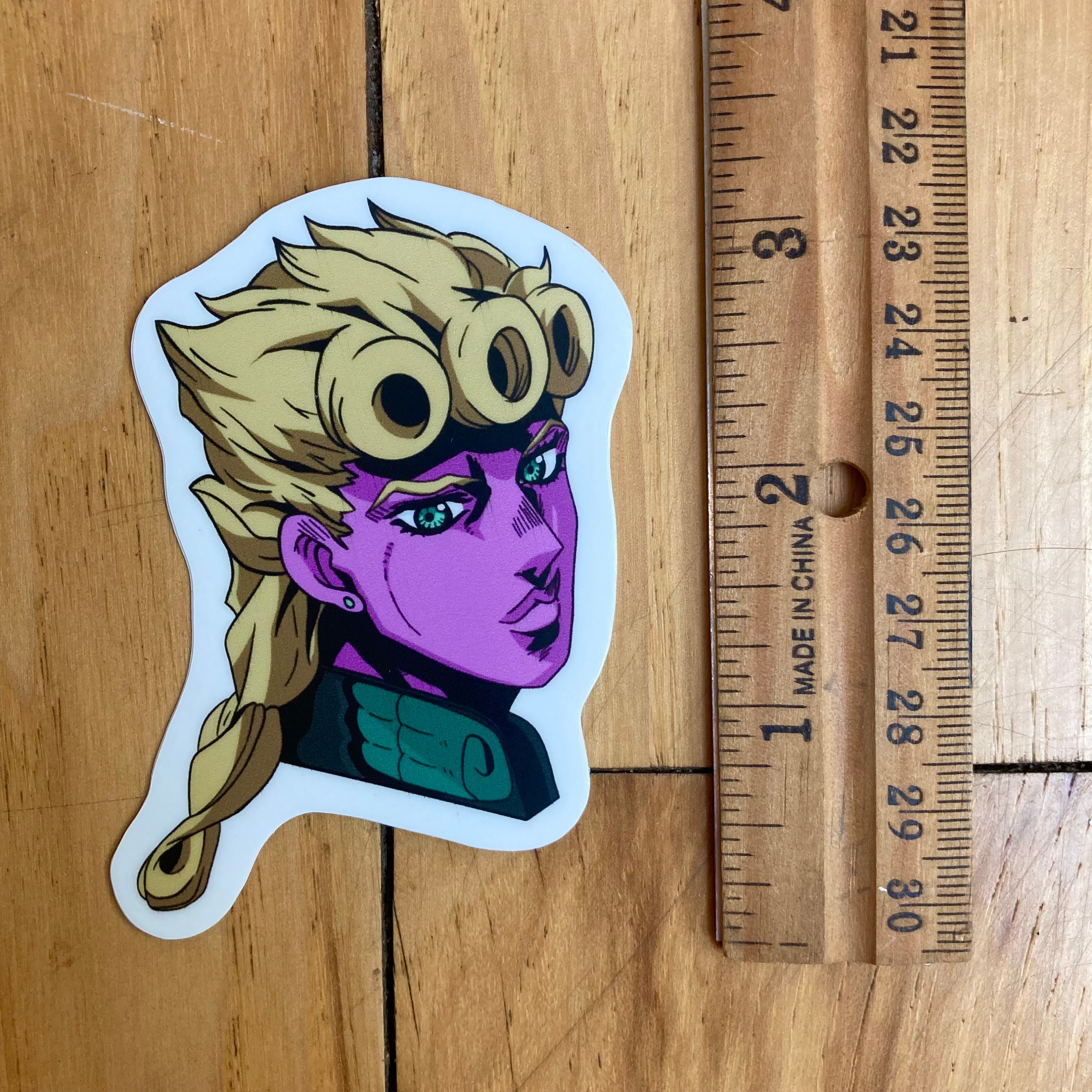 Giorno Anime Inspired Stickers, Bizarre Anime Sticker, Jojo - Etsy