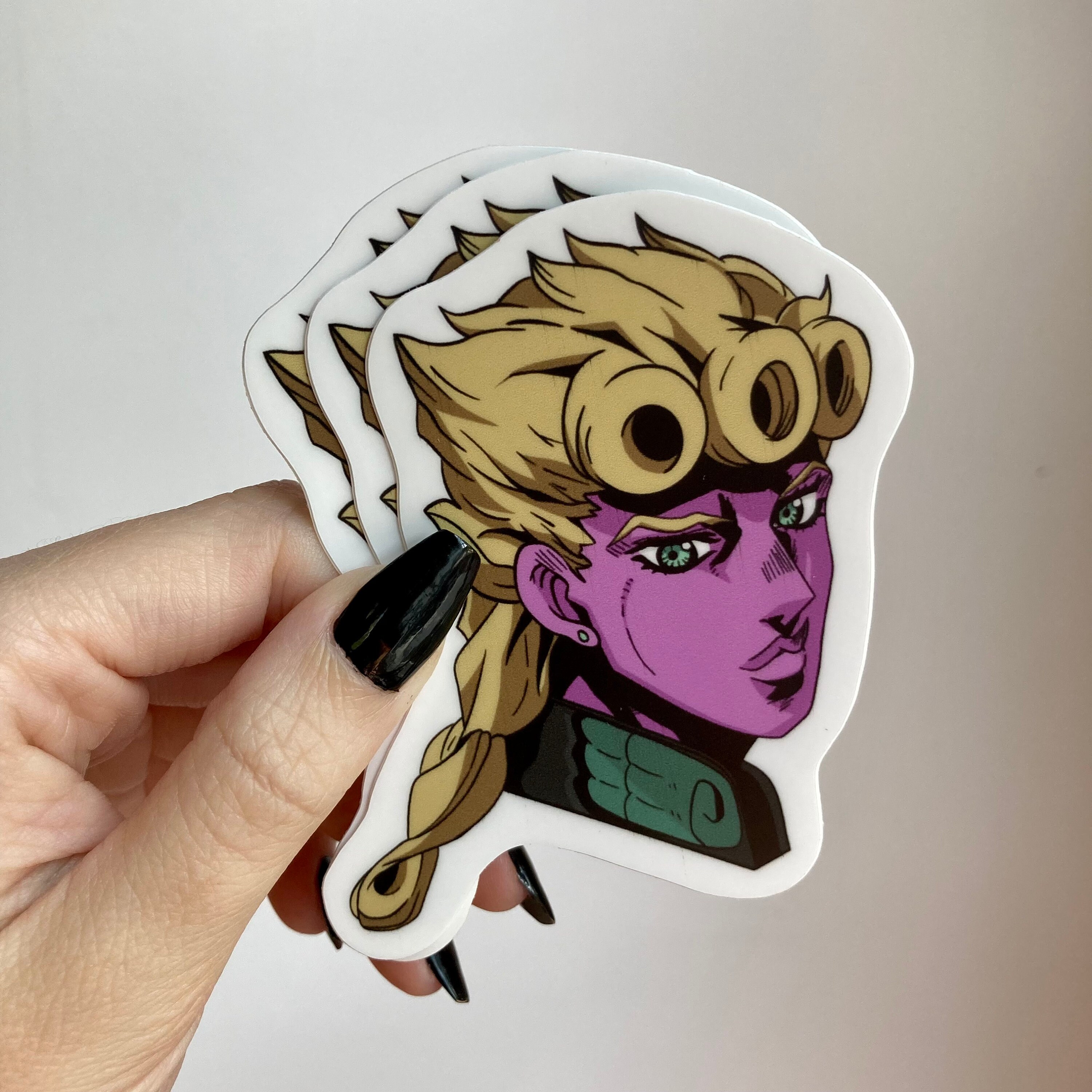 Giorno Anime Inspired Stickers, Bizarre Anime Sticker, Jojo - Etsy