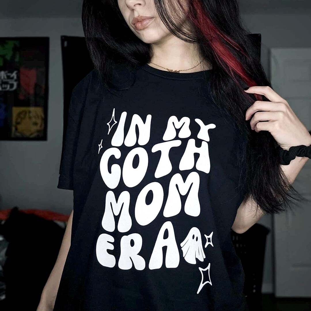 In My Goth Mom Era, Cute Spooky Mom Shirt, Mama Era Shirt, Groovy Retro ...