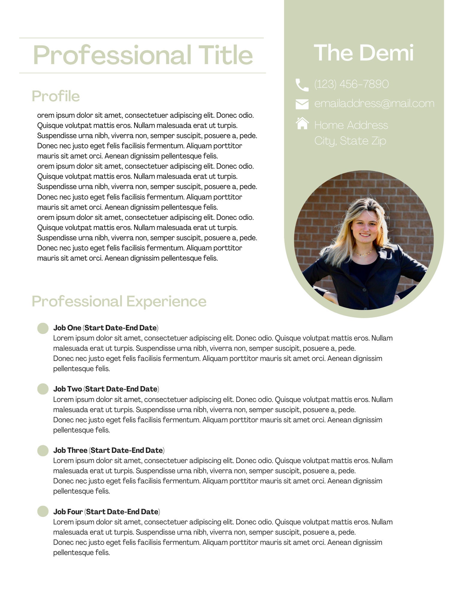 The Demi Mint Green, Canva Resume and Cover Letter Template Suite - Etsy