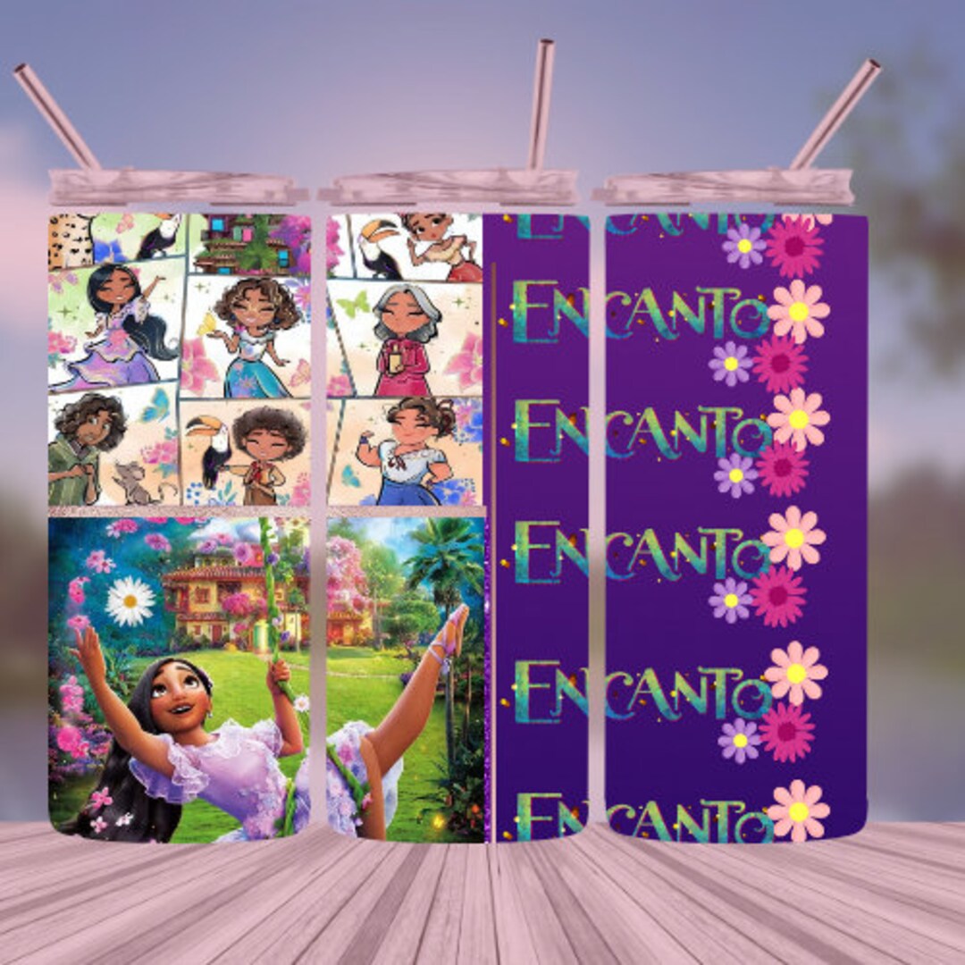 Encanto 20oz Tumbler Wrap, PNG 20oz Skinny Tumbler Sumblimation Design ...