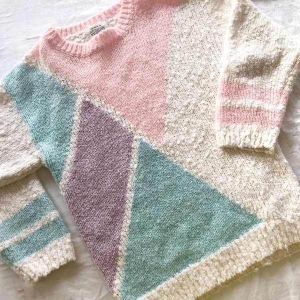 Color Block Sweater - Etsy