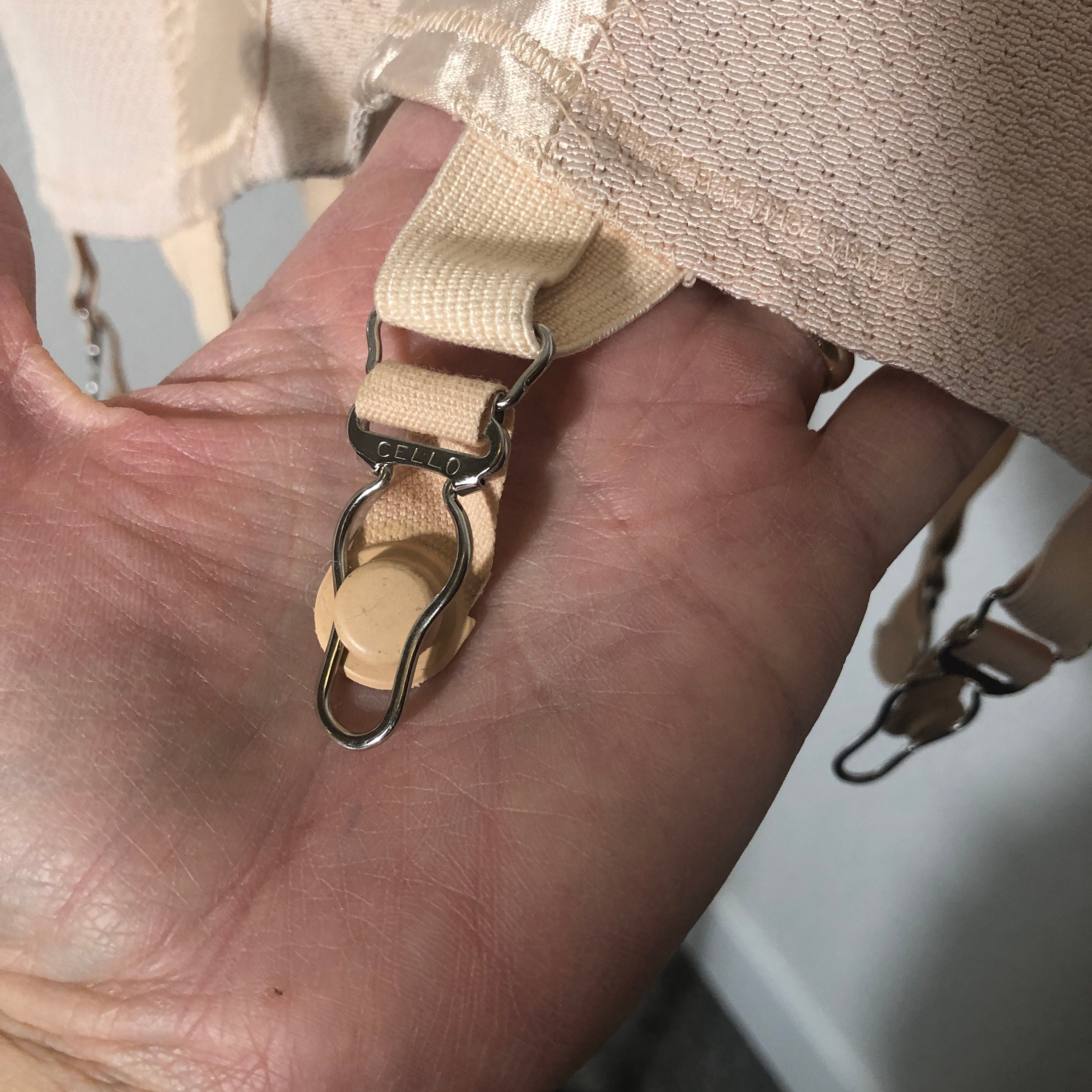 Vintage Shell Pink Bombshell Girdle With Garter Clips Small - Etsy