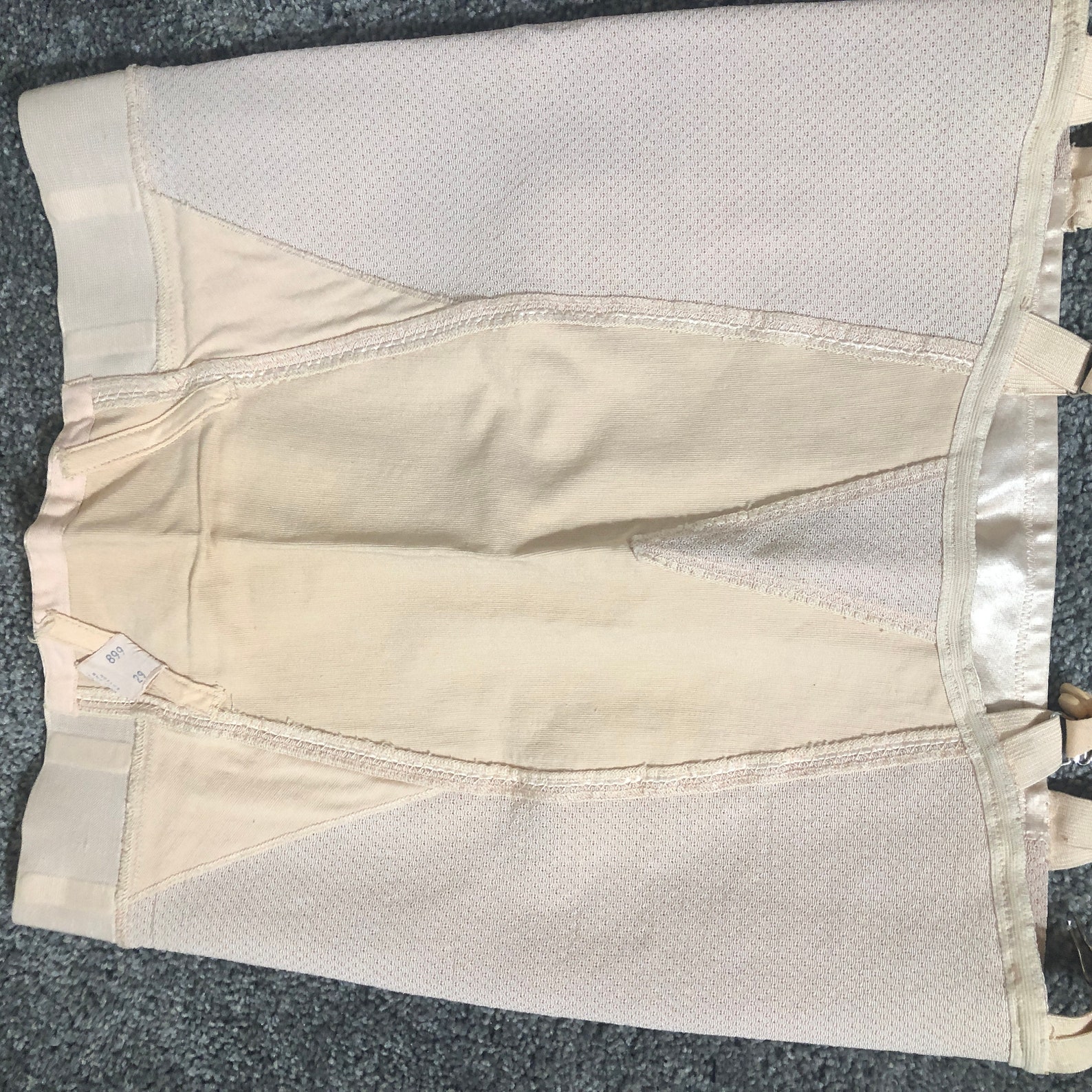 Vintage Shell Pink Bombshell Girdle With Garter Clips - Small - Etsy