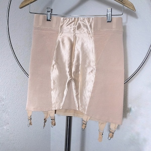 Vintage Shell Pink Bombshell Girdle With Garter Clips - Small - Etsy