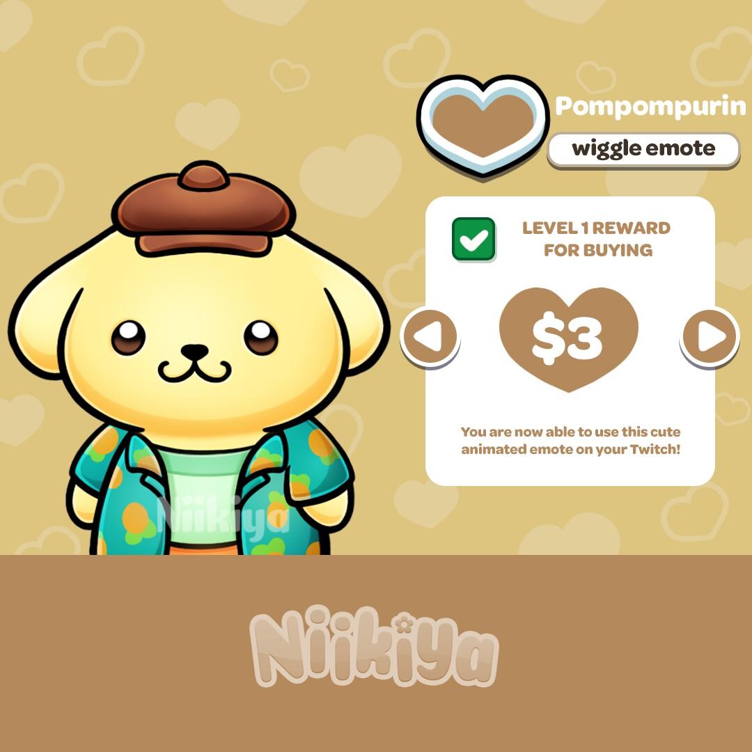 Pompom Island Wiggle Animated Emote - Twitch & Discord || Twitch Emotes ...