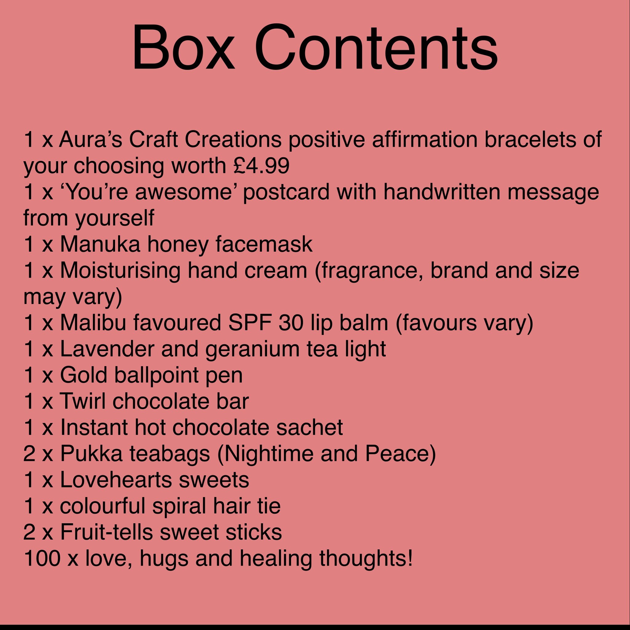 Care Box Pamper Box Well-being Letter Box Self Soothe - Etsy UK