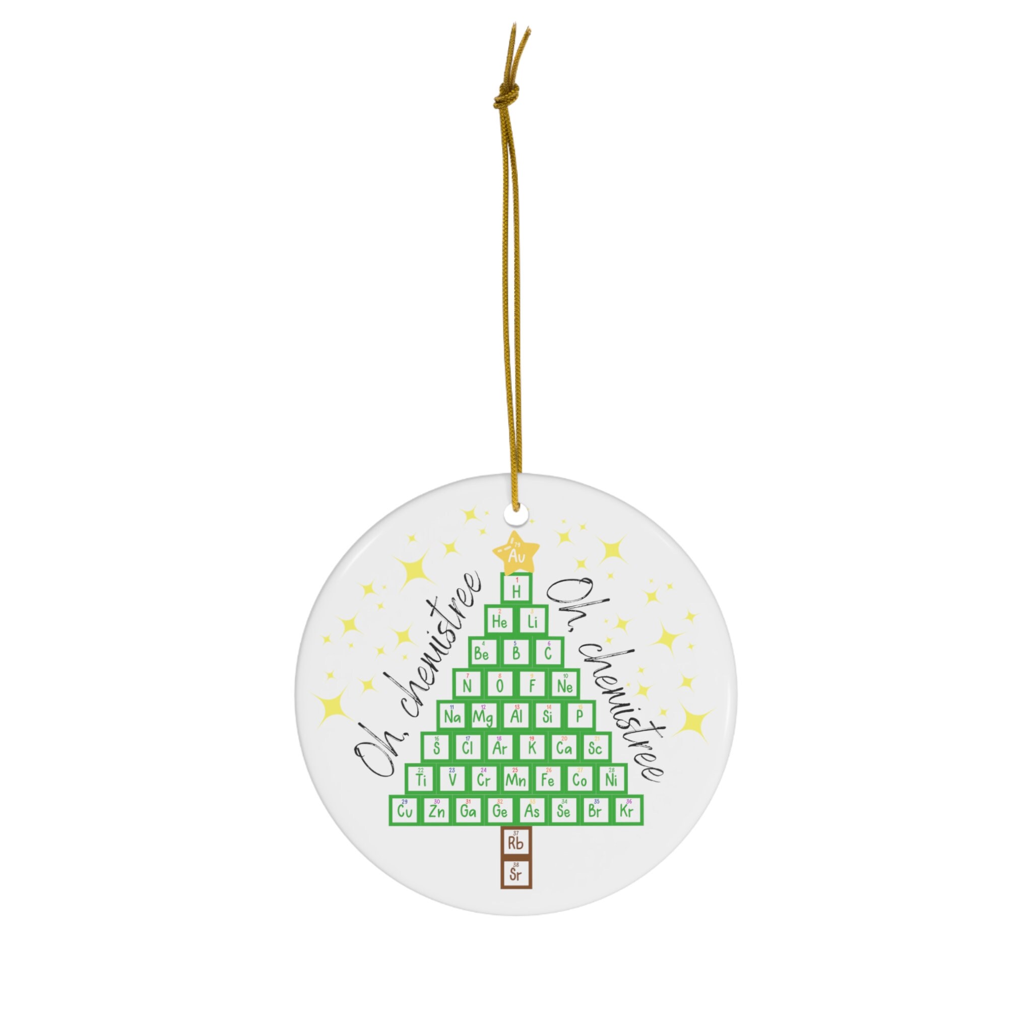 Oh Chemistree Ornament, Chemistry Ornament Gift for Chemistry Teacher ...