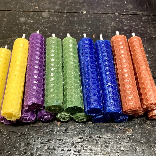 Red Beeswax Candles - Etsy