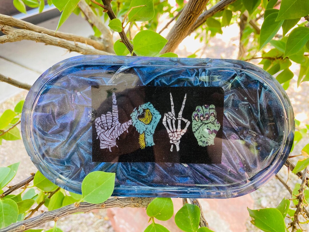 ASL Love Monsters Oval Resin Tray - Etsy