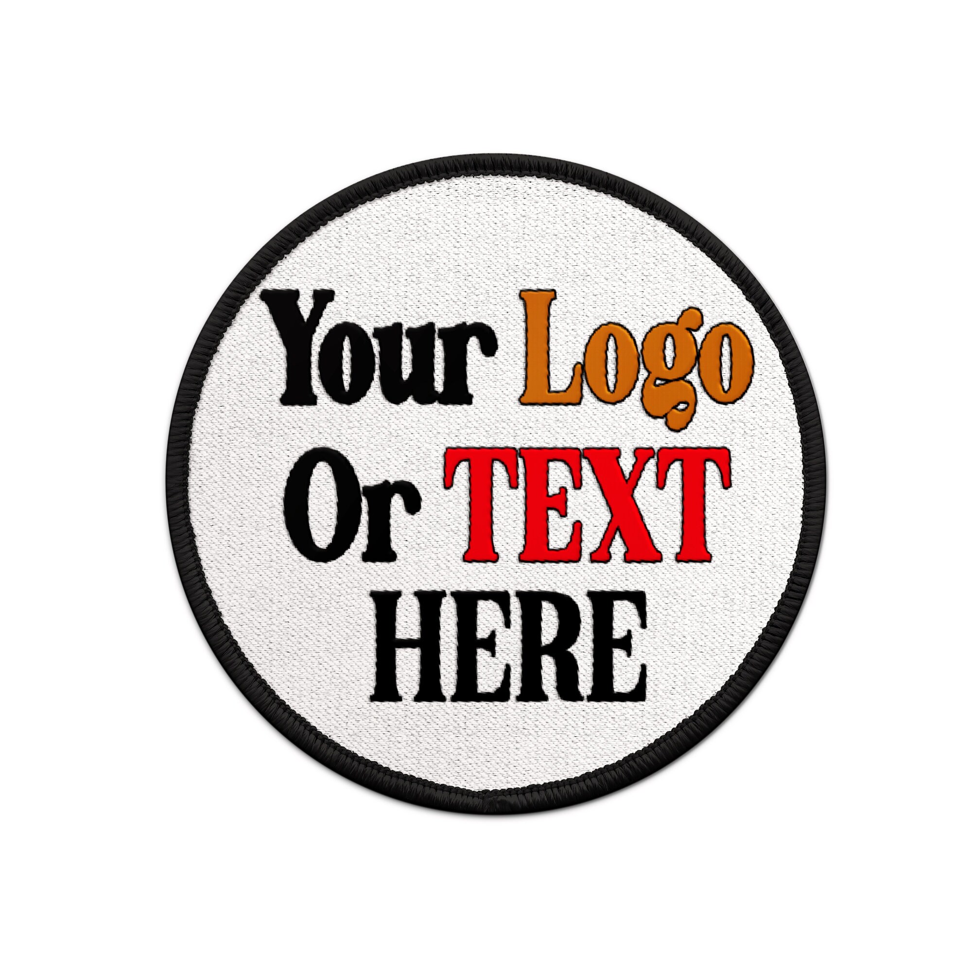 Custom Printed 2.5" Round Patches With Hook and Loop Backing - Circle ...