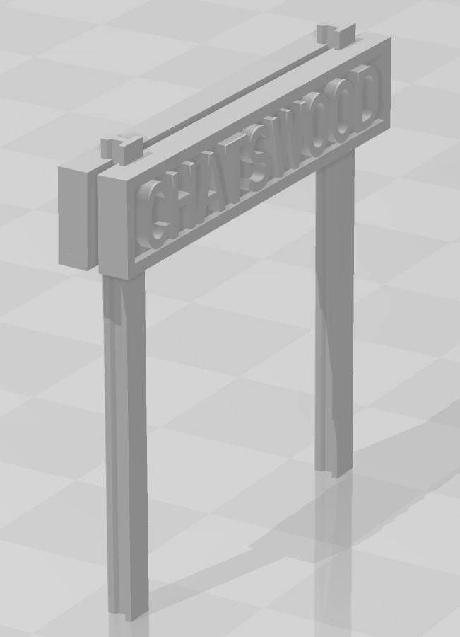 NSWGR Custom Railway Station Sign V2 Double Sided HO Scale 1/87 - Etsy