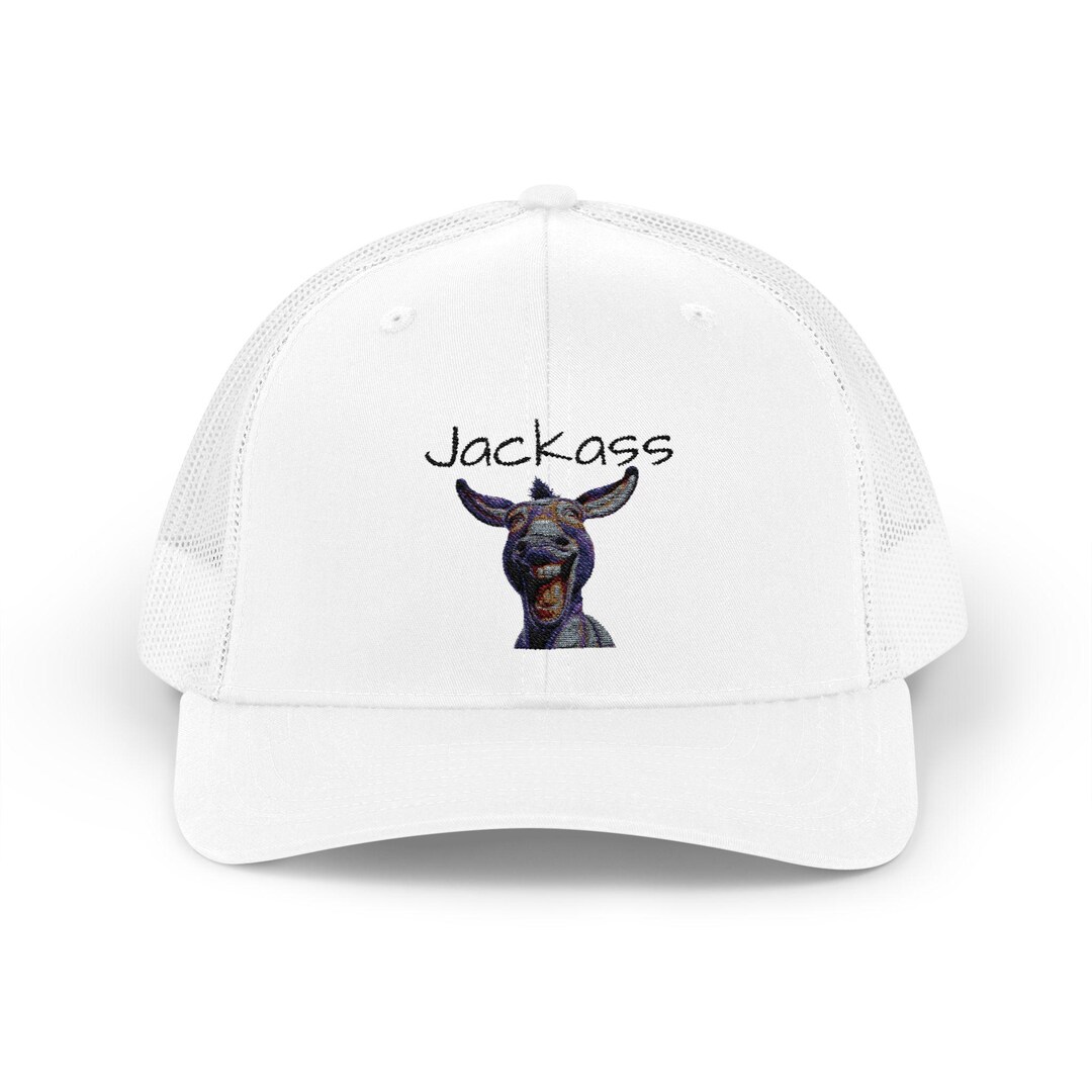 Humorous Jackass Snapback Trucker Cap Hat - Etsy