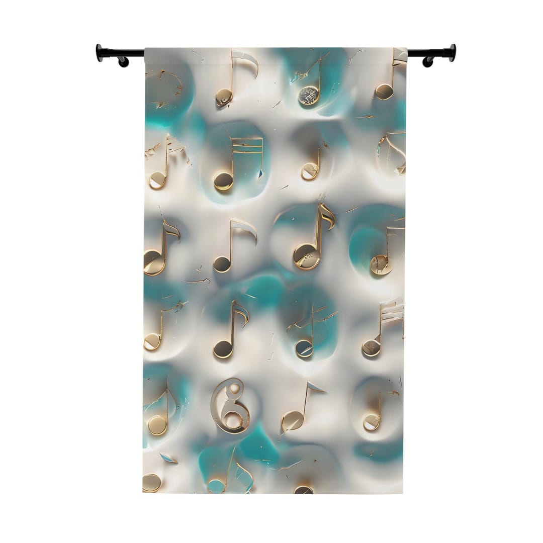 Musical Notes Window Curtain | Home Decor, Music Lover Gift ...