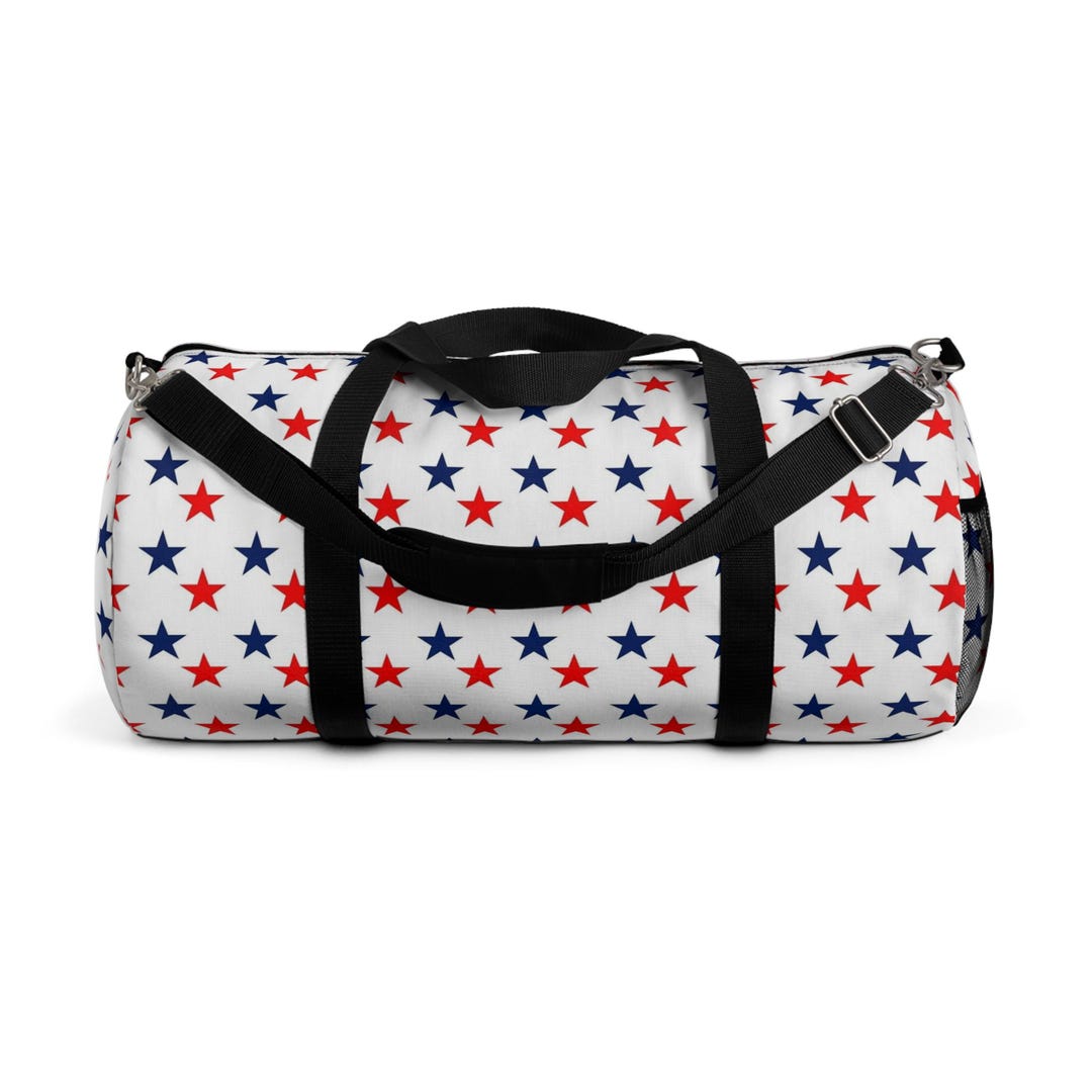 Duffel Bag Stars Red White and Blue - Etsy