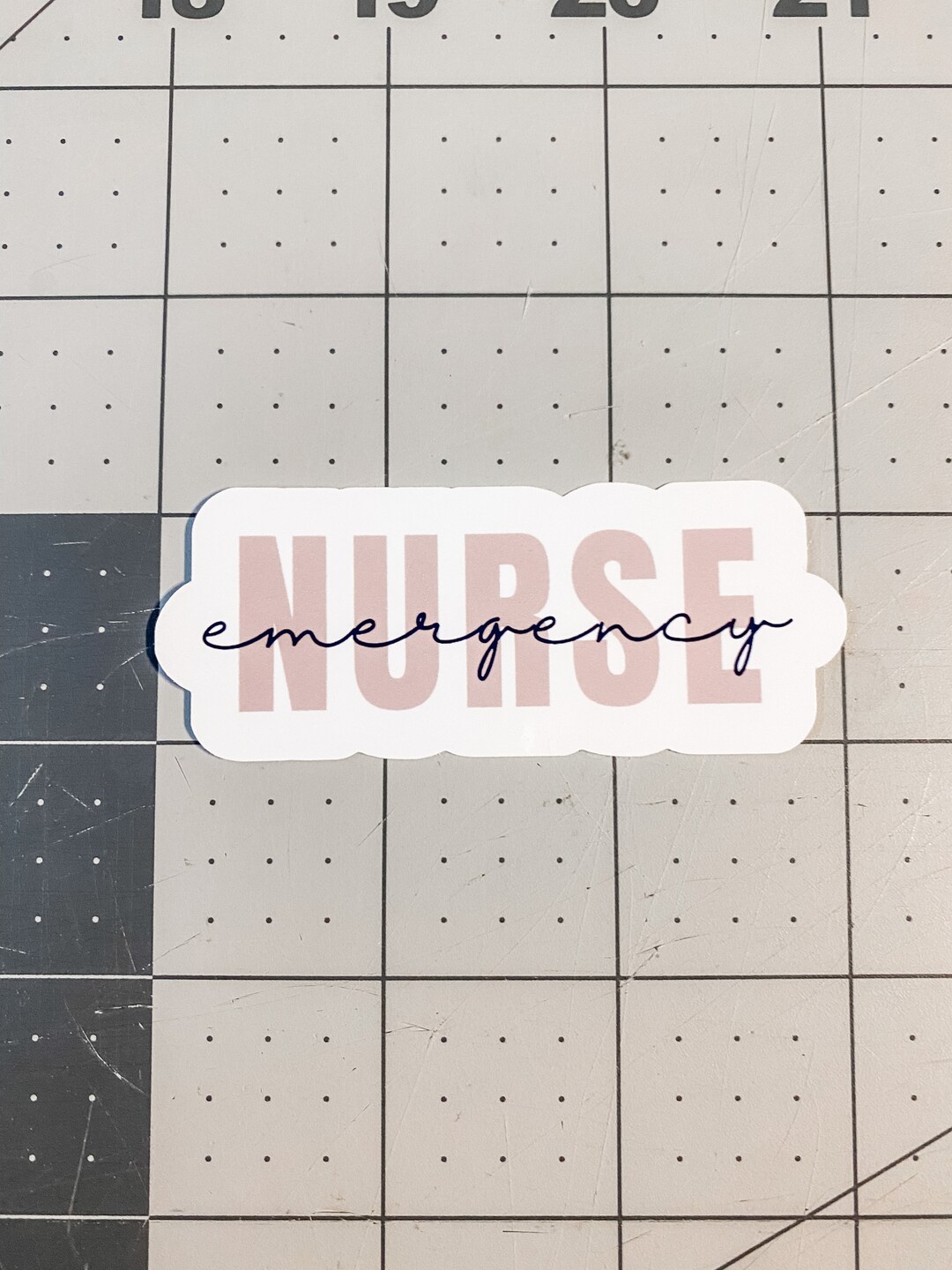 Emergency Nurse Sticker Er Nurse Sticker Vinyl Sticker - Etsy