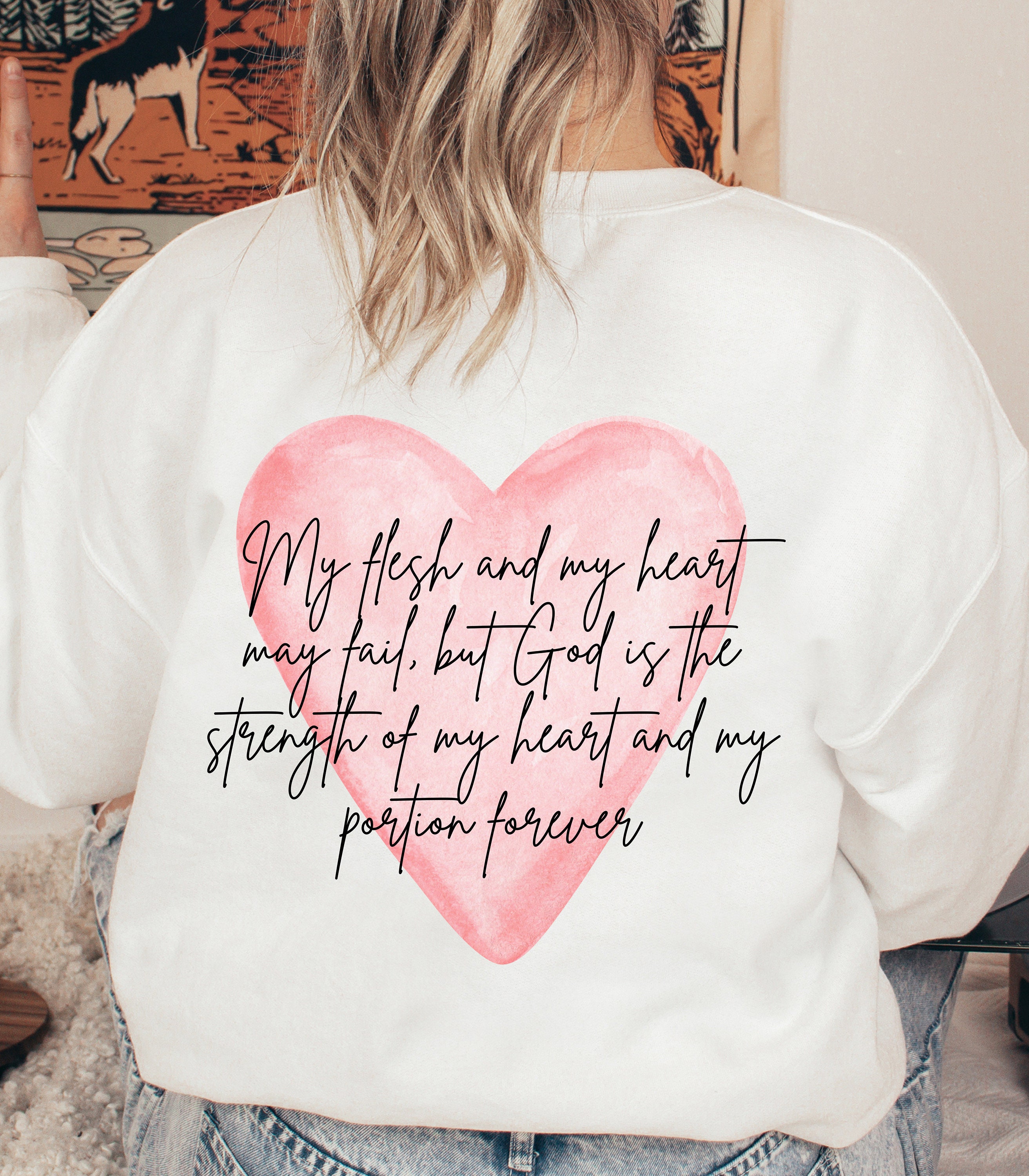 Christian Sweatshirt, Women's Religious Shirt, Trendy Bible Verse ...