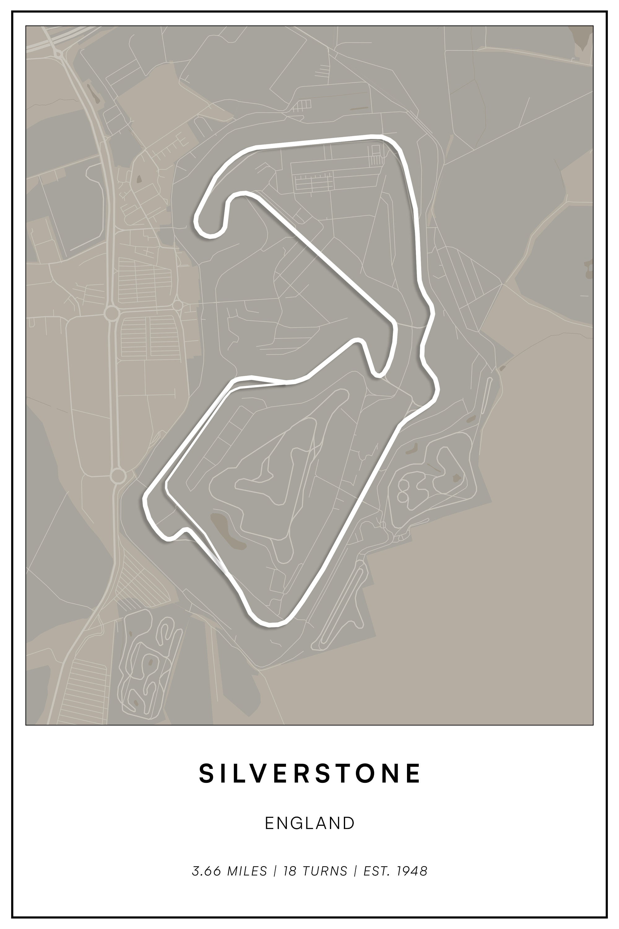 Formula 1 Poster Silverstone F1 Poster Vintage F1 Poster - Etsy