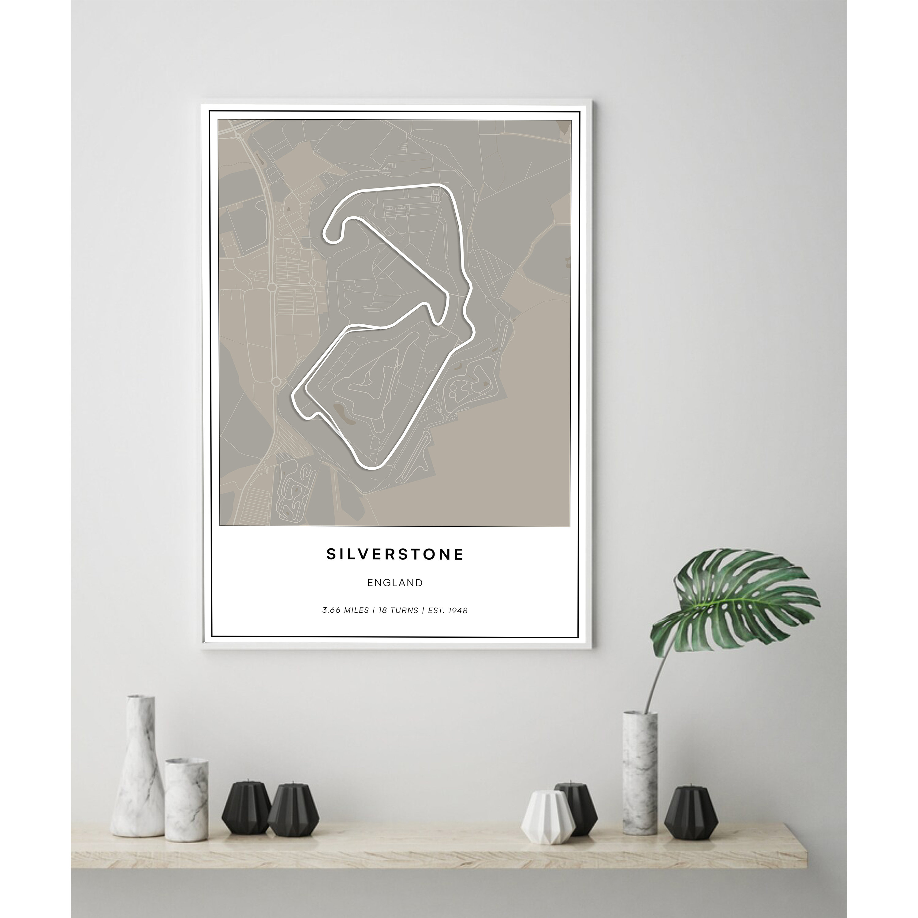 Formula 1 Poster Silverstone F1 Poster Vintage F1 Poster Series ...