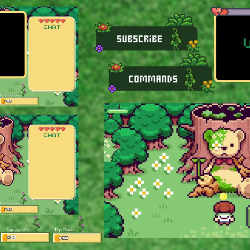 Pixel Art Twitch Overlay - Etsy