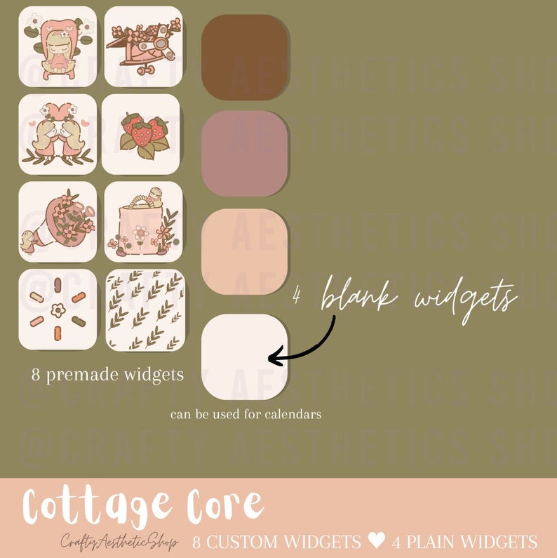 Cottagecore Aesthetic App Icons, Ios Icons, iPhone Icons, Cottagecore ...