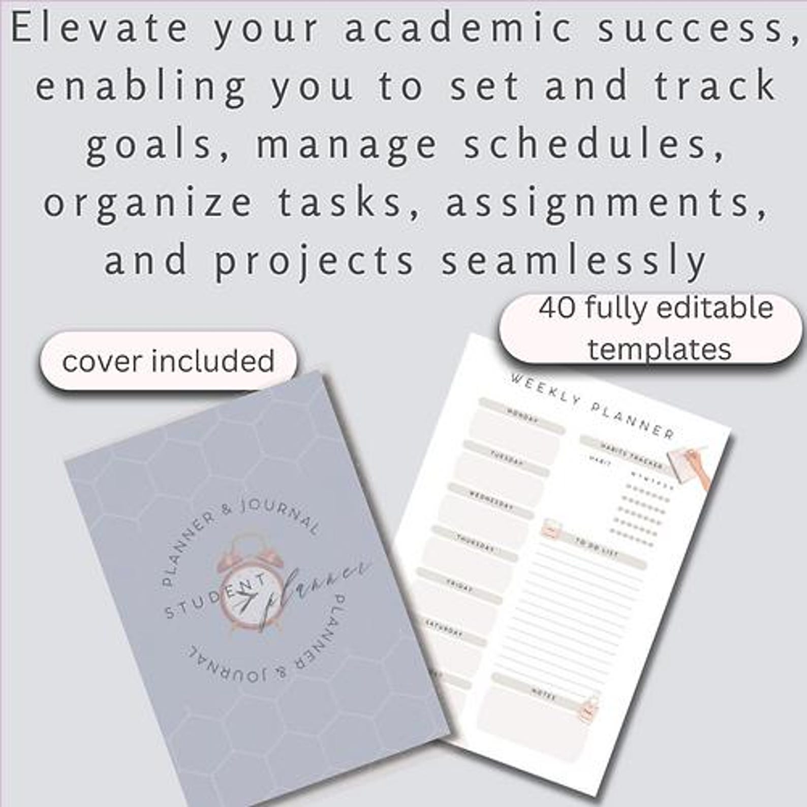 Study Planner | Reading Tracker | Assessments List | Uni Log - Etsy