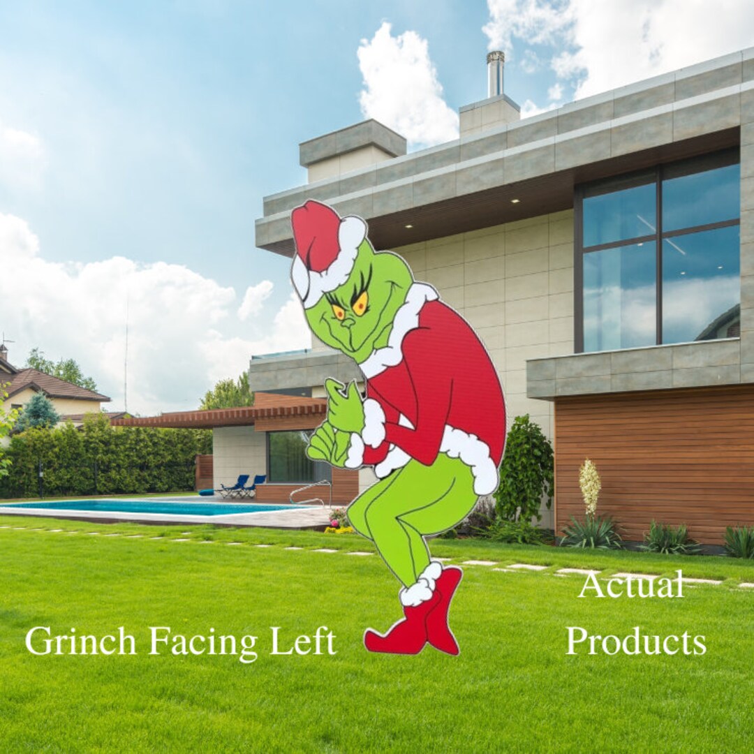 HUGE 4ft Tall GRINCH Stealing Christmas Lights Yard Decoration - Etsy