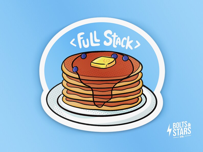 Full Stack Sticker Code Sticker Coding Sticker Full - Etsy