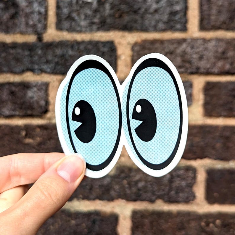 Side Eye Sticker: Sarcastic Emoji Vinyl Decal - 3" - Etsy
