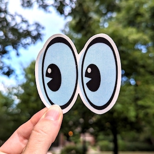 Side Eye Sticker: Sarcastic Emoji Vinyl Decal - 3" - Etsy