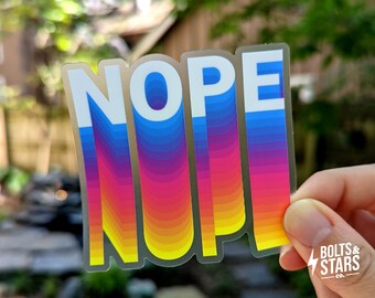 Nope Sticker - Etsy