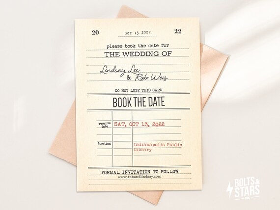 Library Card Invitation Template