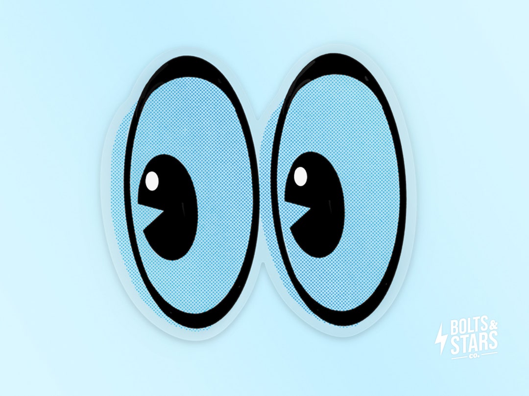 Side Eye Sticker Eye Sticker Eyeball Sticker Eyes Emoji - Etsy