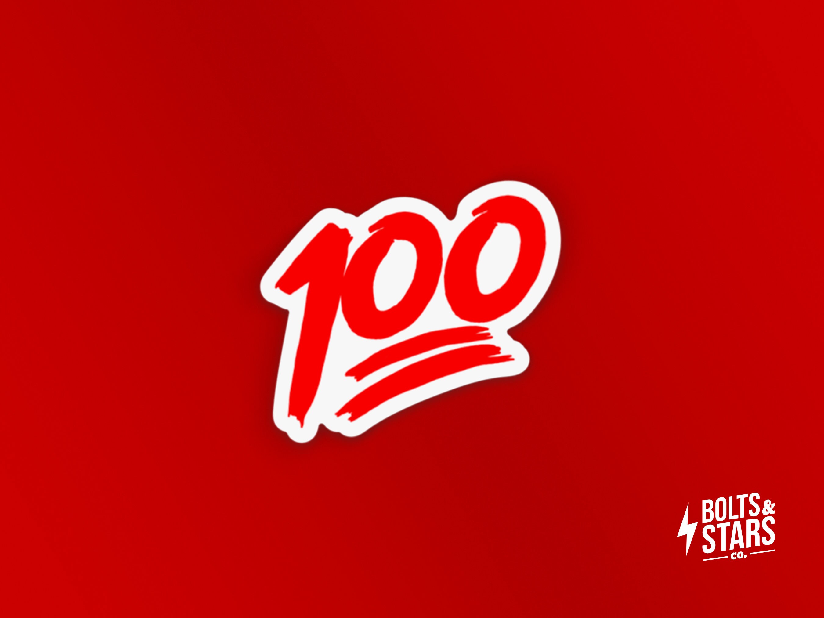 Keep It 100 Sticker, Emoji Sticker, 100 Sticker, One Hundred Sticker ...