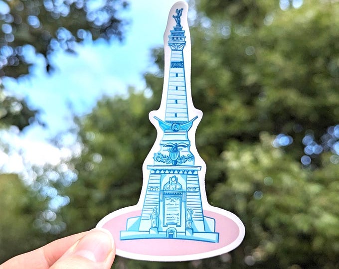 Soldiers & Sailors Monument Sticker - Indy Landmark Vinyl Decal ...