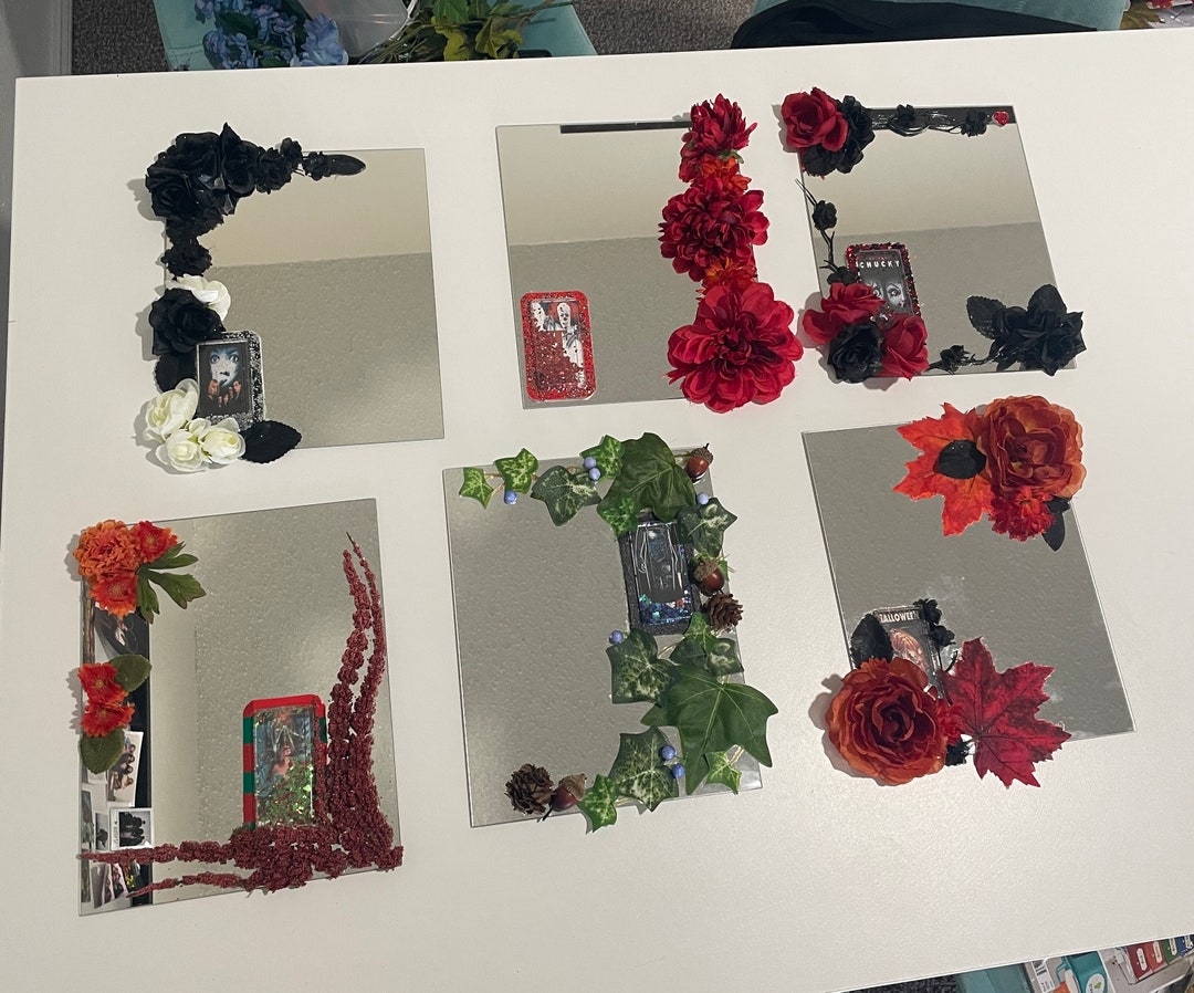 Slasher Movie Mirrors | Halloween Horror Wall Mirrors With Adhesive ...