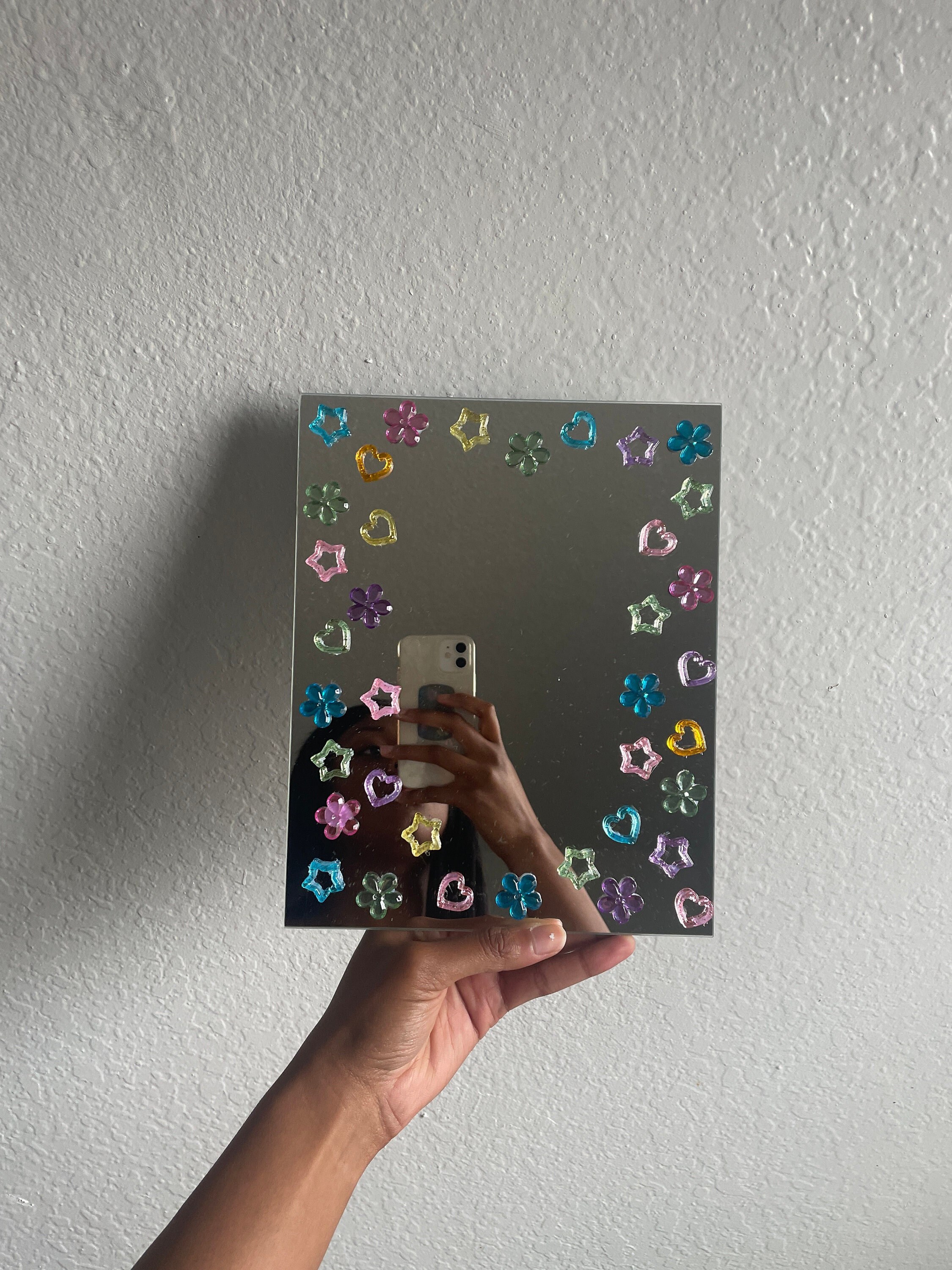 Y2K Gem Wall Mirror With Wall Adhesives Included Medium Sized Mirror ...